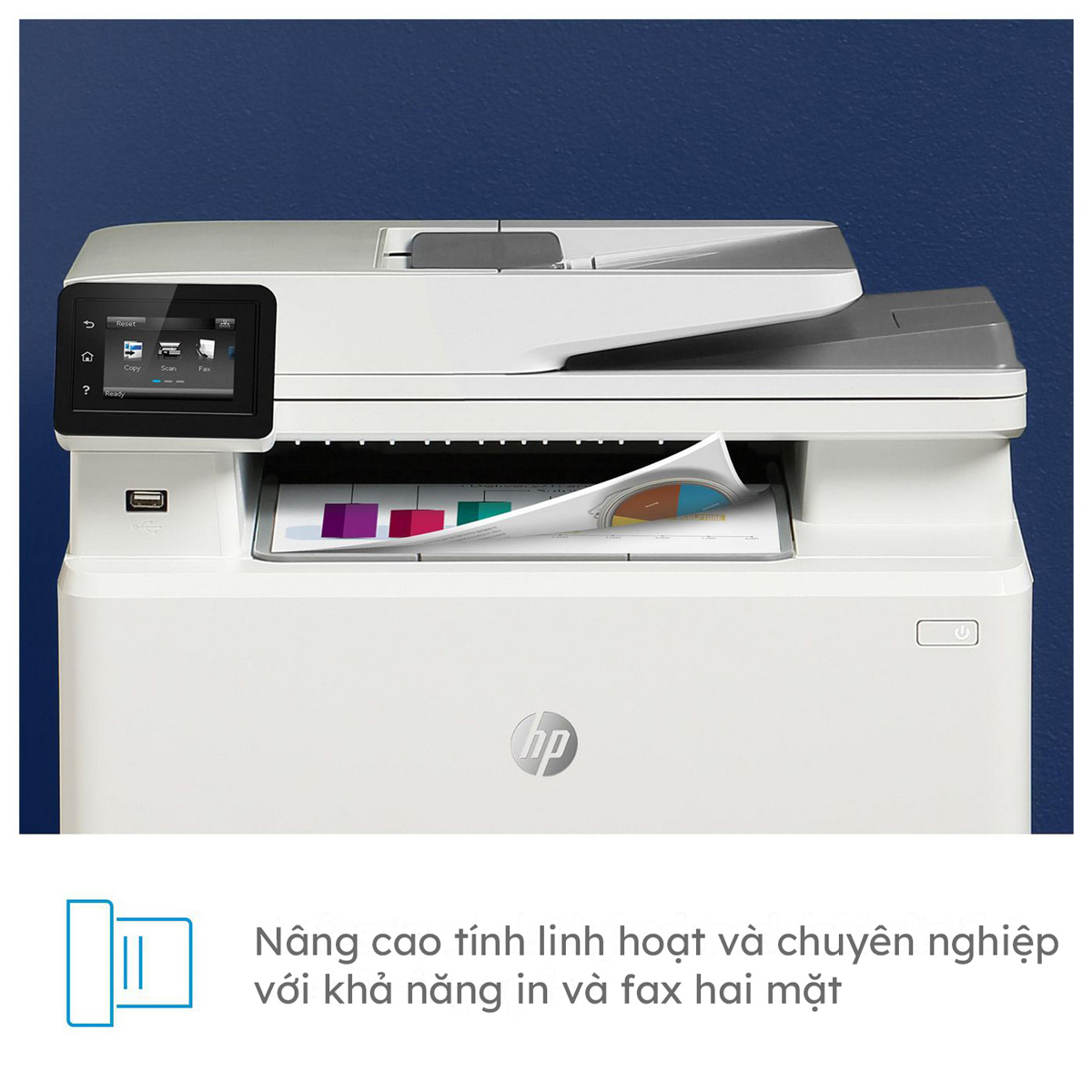 Máy in màu HP LaserJet Pro MFP M283fdw 7KW75A - In, Scan, Copy, Fax