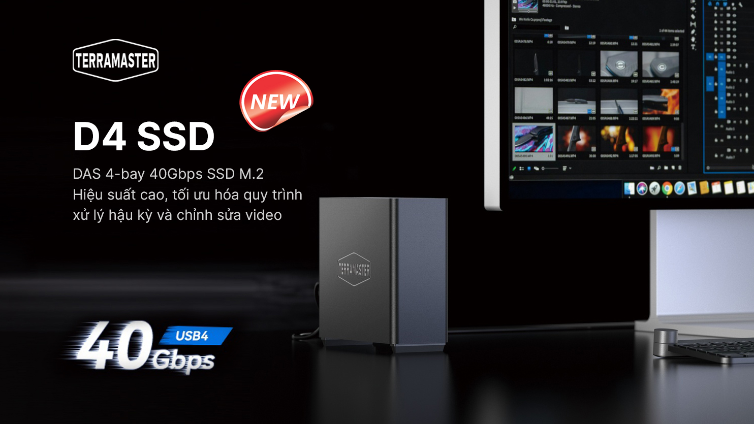 TerraMaster ra mắt D4 SSD mới - DAS SSD M.2 40Gbps êm ái, hiệu suất cao ...